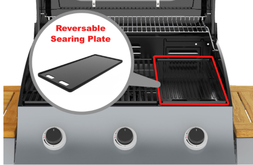 Mullingar Hardware. Sahara S350 3 Burner Gas BBQ Oak
