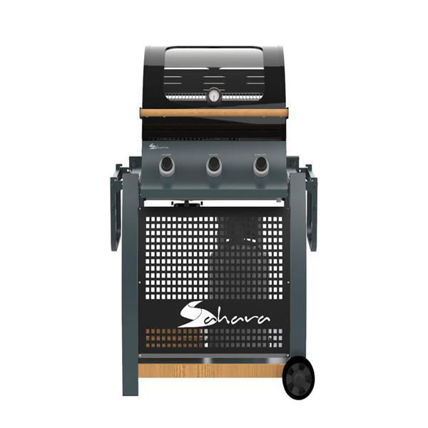 Mullingar Hardware. Sahara S350 3 Burner Gas BBQ Oak