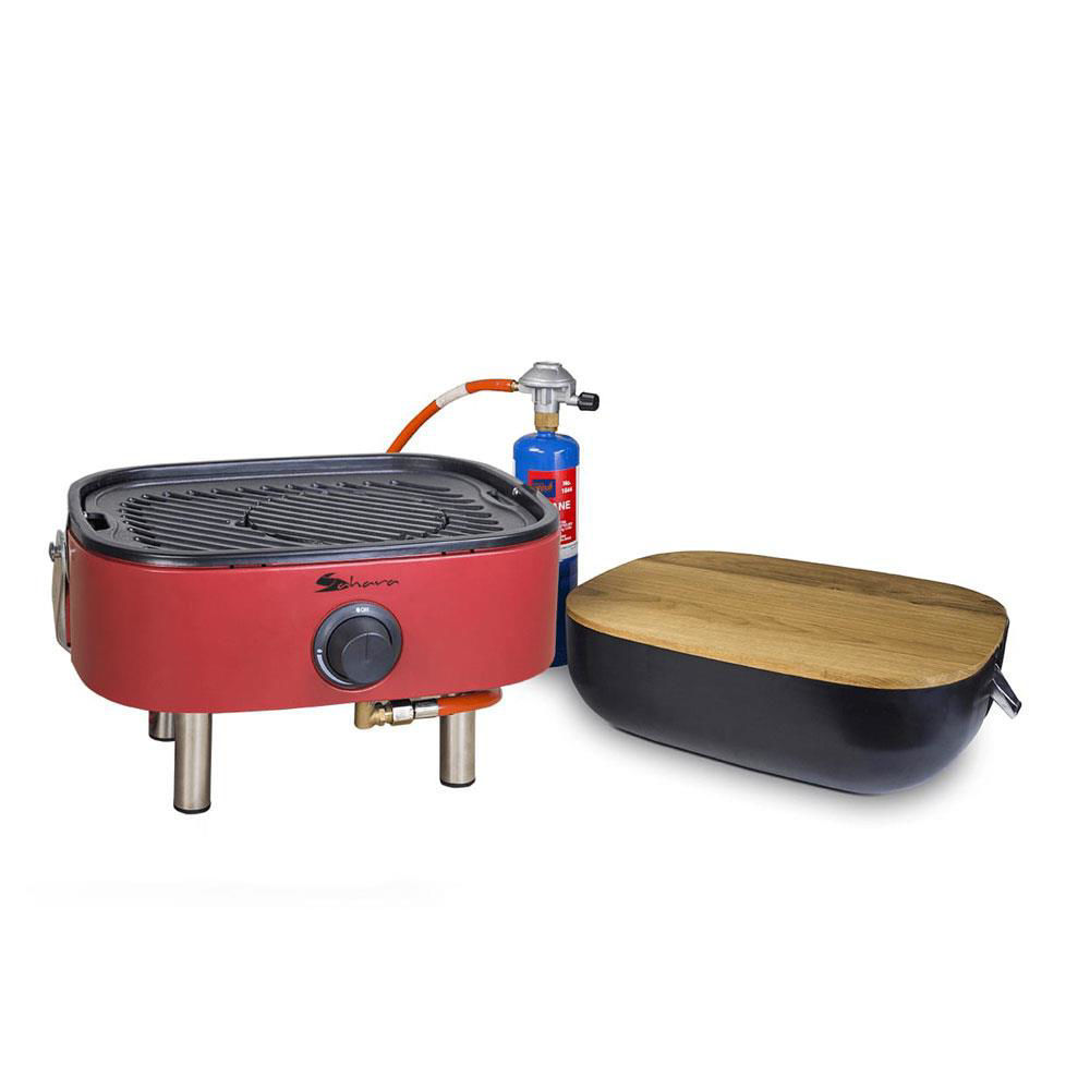 Mullingar Hardware. Sahara Mini Portable Gas Bbq Red