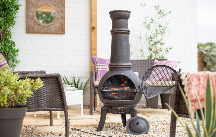 Mullingar Hardware. Sierra Steel Chimenea Extra Large